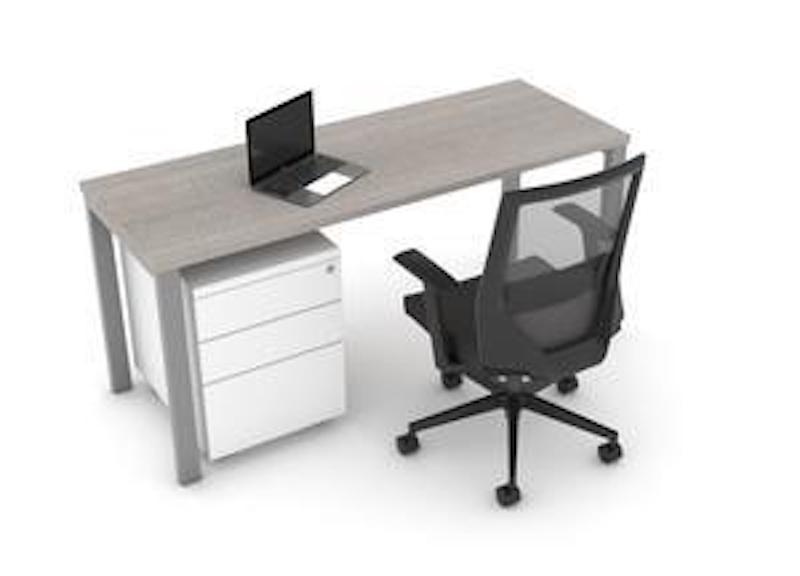 Escritorio Operativo Tech ME/Silver Techno - Muebles de oficina en ...